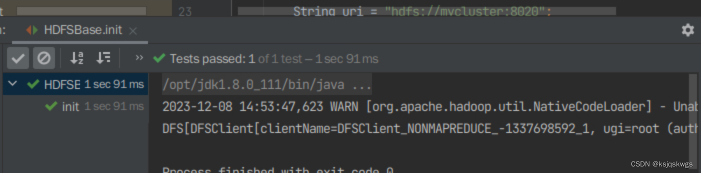 HDFS Java API基本操作实验_hdfs java api编程实践-CSDN博客