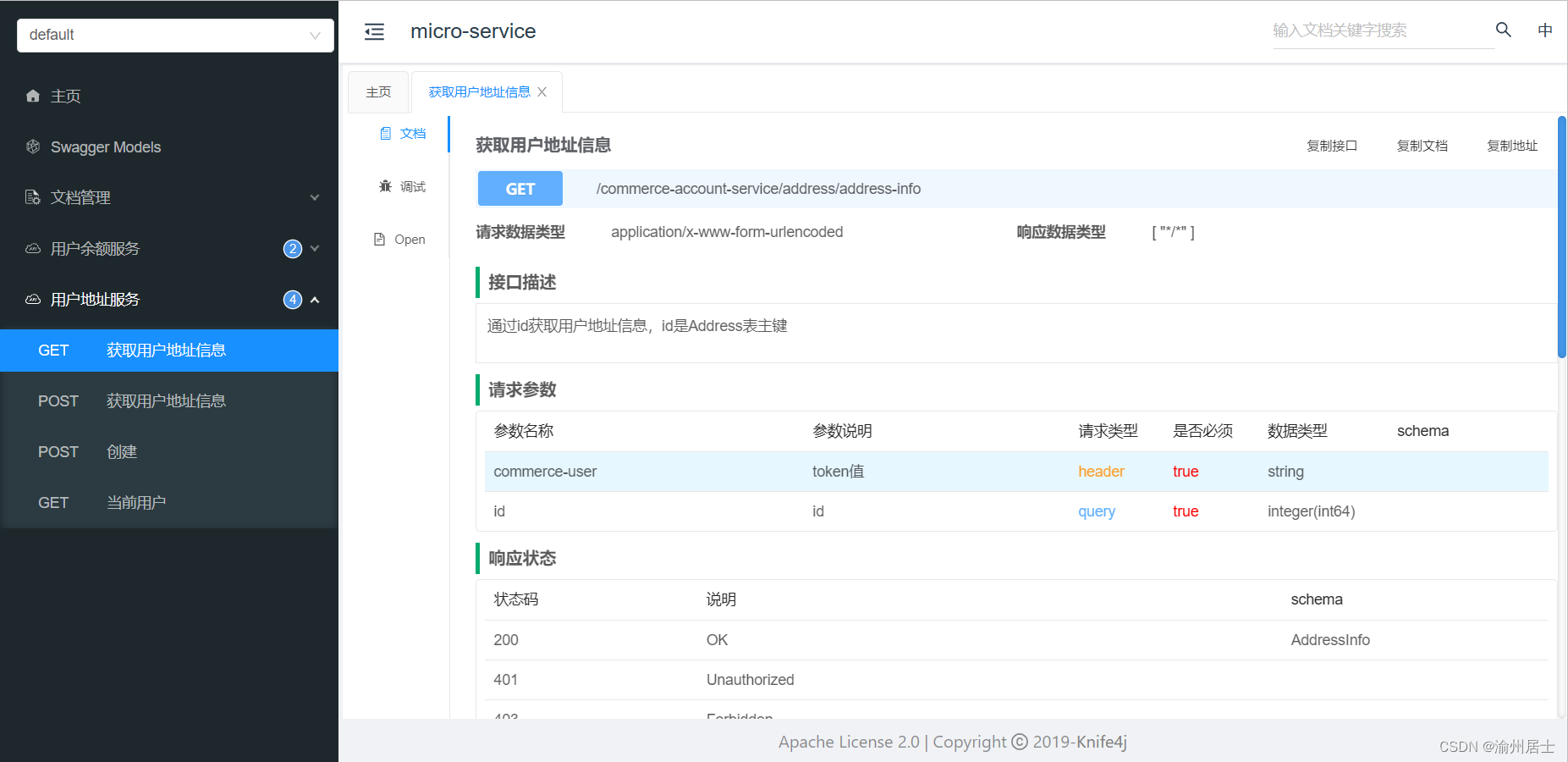 SpringBoot2.7集成Swagger3.0和knife4j实现API接口文档开发_springboot2.7 knife4j-CSDN博客