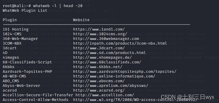 指纹识别工具whatweb使用教程,图文教程(超详细) Csdn博客 0986