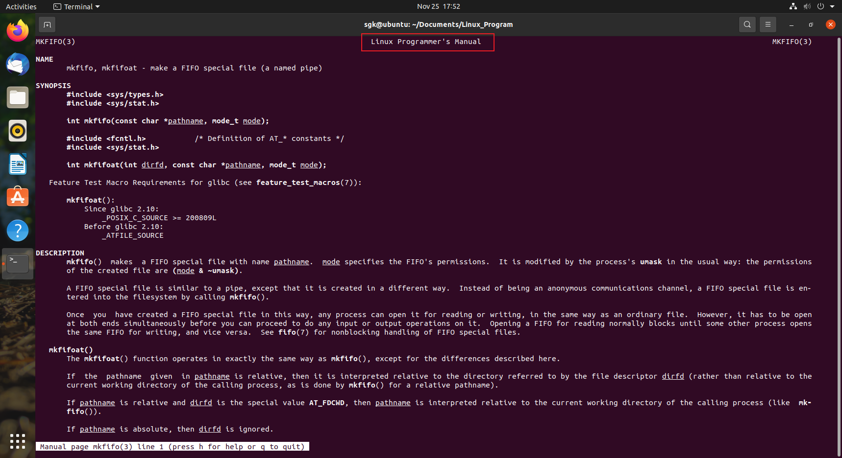 Linux应用编程---7.有名管道_linux下有名管道mkfifo使用-CSDN博客