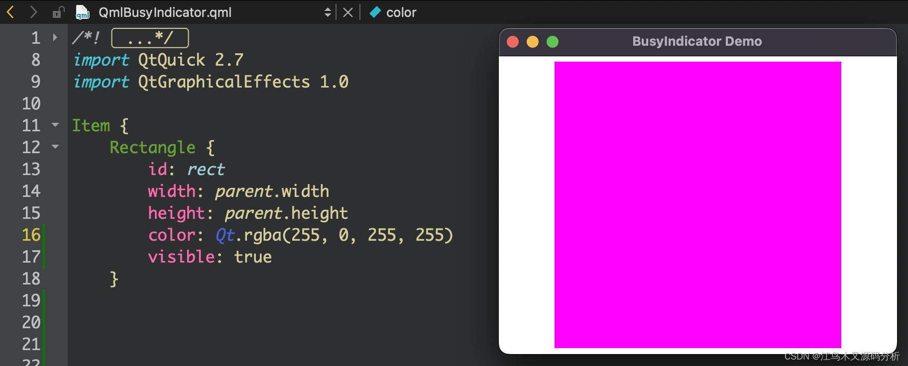 Qt基于QML实现的等待指示器完整过程_qml 指示灯-CSDN博客