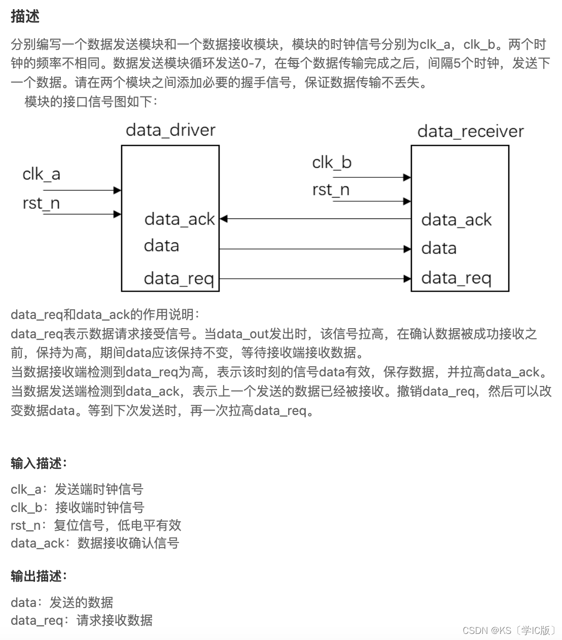 「verilog学习笔记」使用握手信号实现跨时钟域数据传输握手信号实现跨域传输 Csdn博客