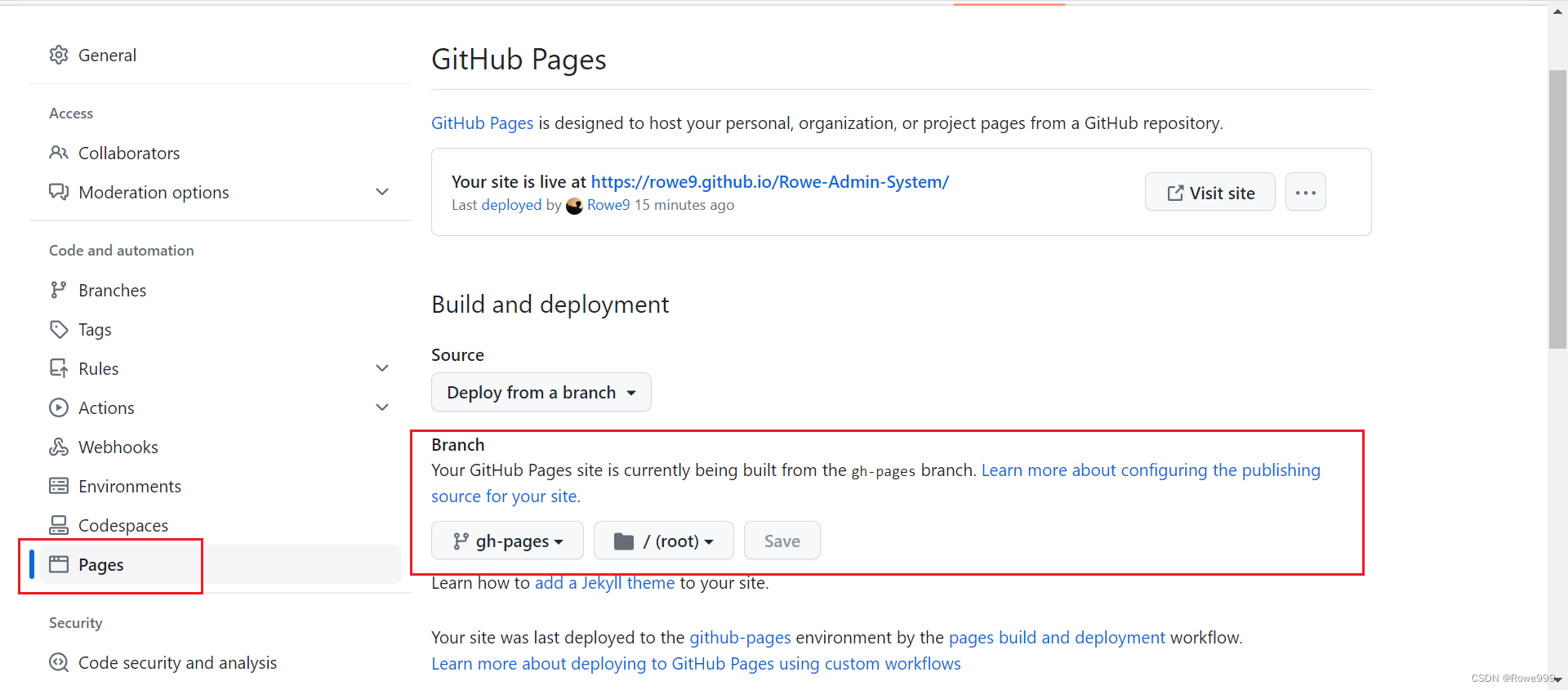 github使用gh-pages部署静态站点-CSDN博客