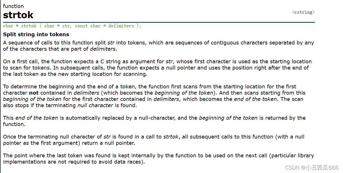 strstr,strtok,strerror用法（秒懂）。最少的字讲懂_strstr返回值如何指向查找的字符串尾部-CSDN博客