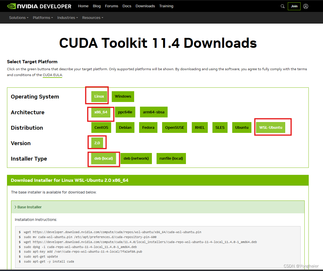 WLS2安装CUDA保姆级教程_wsl2 cuda-CSDN博客