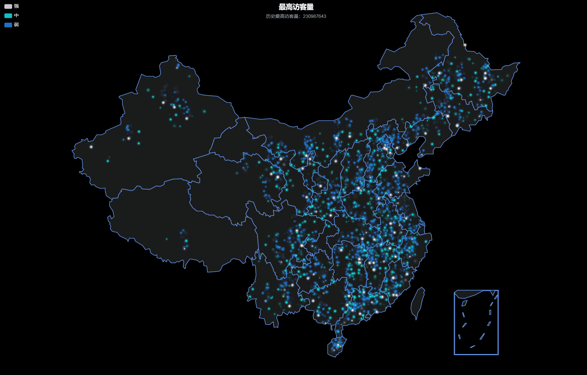 基于echarts 数据可视化大屏展示全国热点分布高亮地图特效-CSDN博客