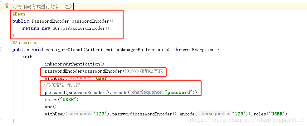 There is no PasswordEncoder mapped for the id "null" || Encoded password does not look like ...