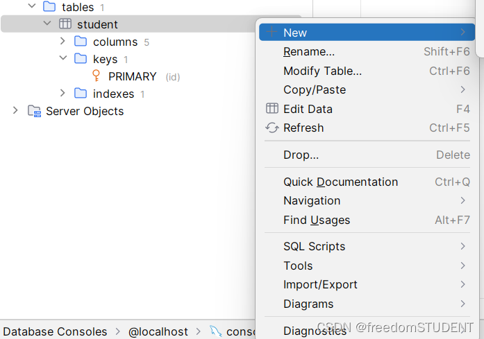 【Data Grip】打开控制台编写sql语句_控制台打开sql-CSDN博客
