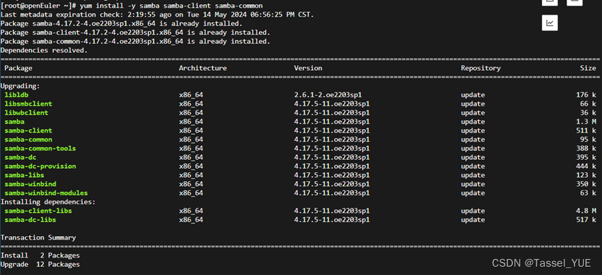 openEuler22.03 Samba实验_openeuler samba-CSDN博客