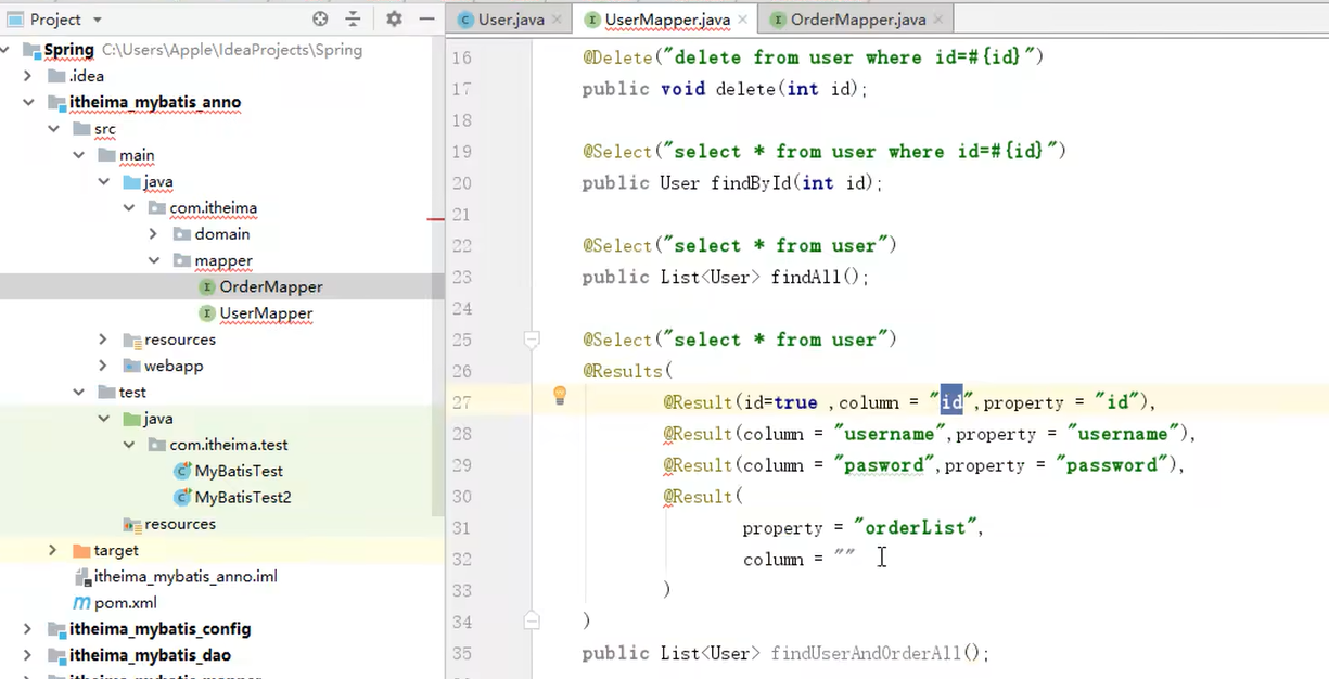 java202304java学习笔记第六十七天-ssm-动态sql-一对多得注解开发2-CSDN博客
