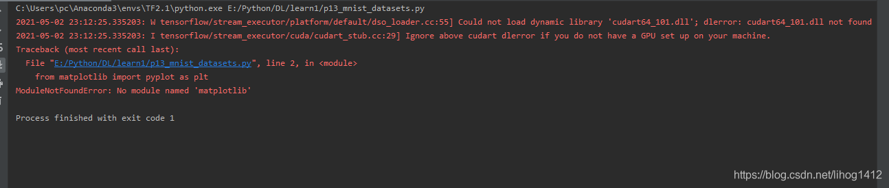 Pycharm中ImportError: No module named ‘matplotlib‘ 问题的解决_no module named ...
