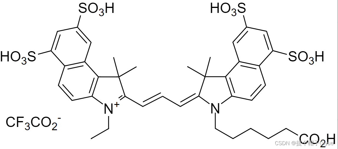 花菁染料 Cy3.5 酸，Cy3.5 acid，Cyanine3.5 carboxylic acid物化光谱特性及结构式解析_花菁染料的吸收光谱结构化学-CSDN博客