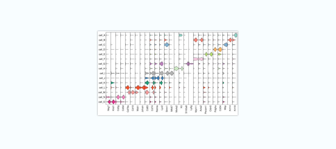 【TOP生物信息】CNS图表复现，单细胞marker基因展示的另一种方式——蜂巢图_merker 基因小提琴堆叠图-CSDN博客