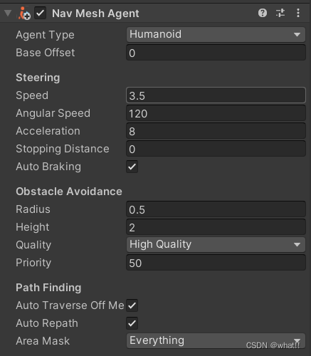 unity3d 通过Nav Mesh Agent组件实现敌人巡逻以及有关“SetDestination”报错问题解决_getremainingdistance" can only be ...