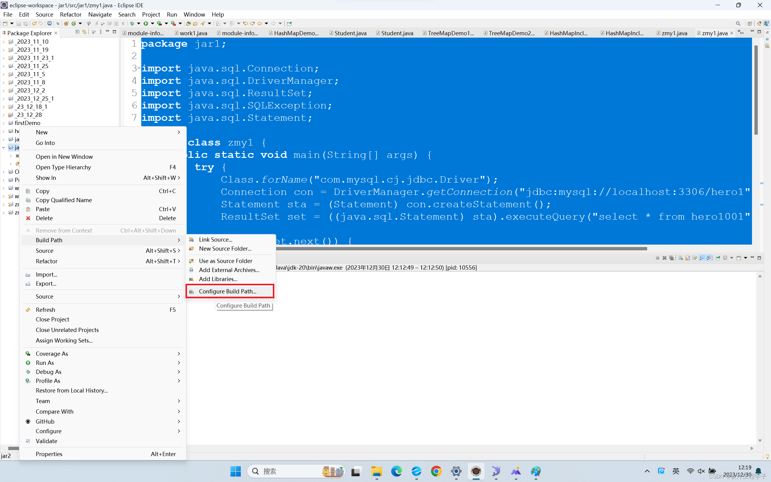 eclipse导入jar包的方法—导入mysql-connector-java-8.0.28为例_mysql-connector-java-8.0.28.jar-CSDN博客