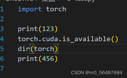 vscode中执行python语句dir(torch)不返回结果_dir(torch)没反应-CSDN博客