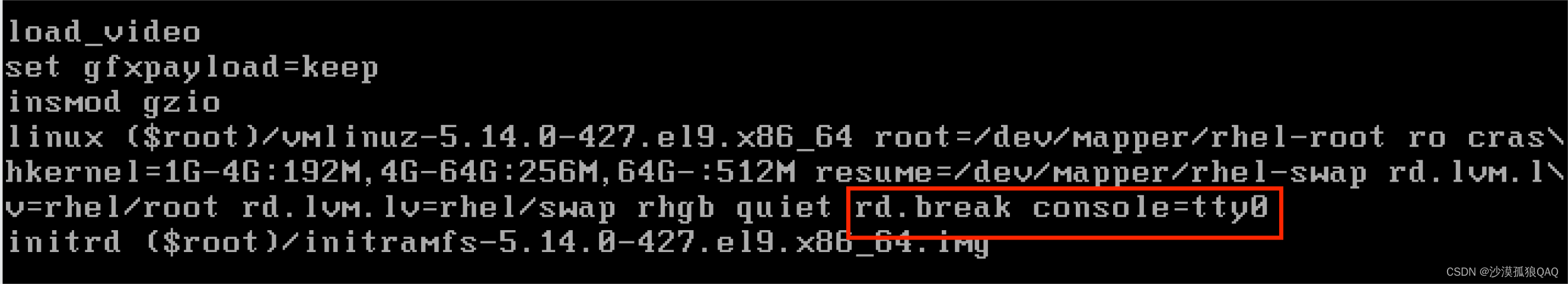 Red Hat Enterprise Linux 9.0重置root 密码并设置GRUB密码_redhat enterprise 9 root-CSDN博客