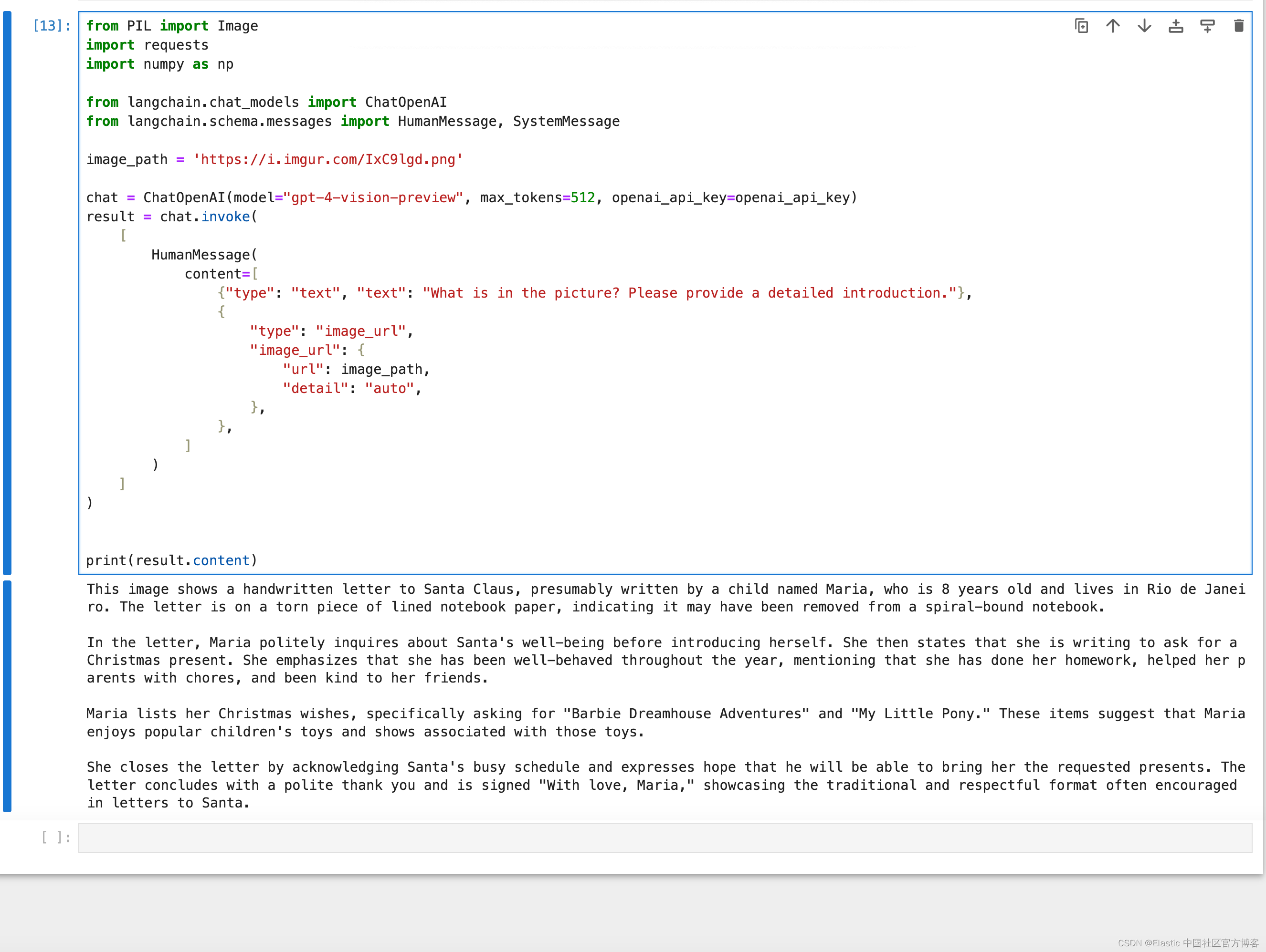 圣诞老人遇见 GenAI：利用大语言模型、LangChain 和 Elasticsearch 破译手写的圣诞信件_大语言模型和es数据库结合-CSDN博客