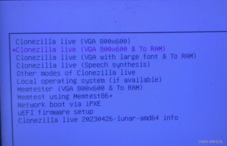 Clonezilla（再生龙）克隆乌班图系统_ubuntu clonezilla-CSDN博客