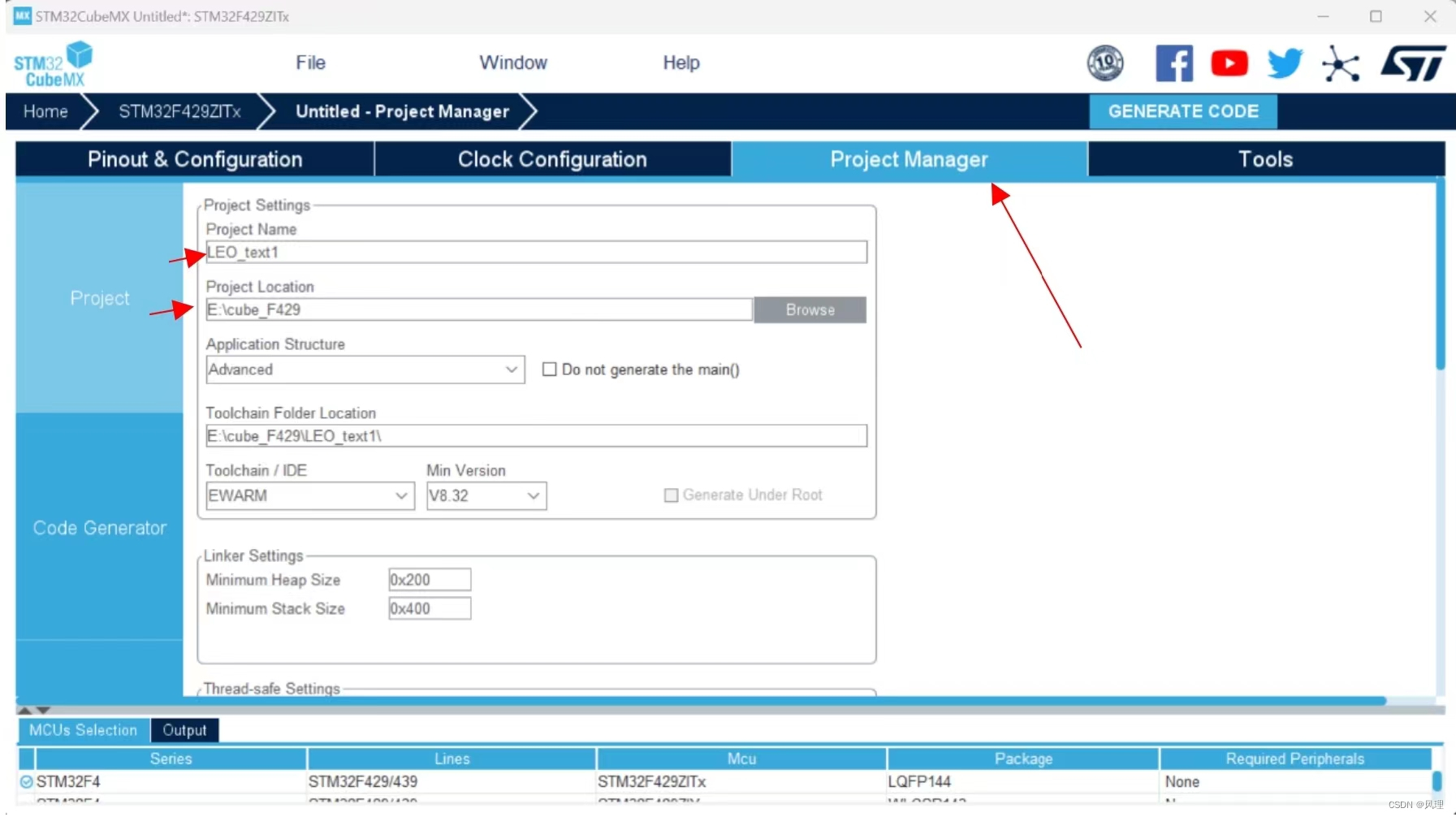STM32F429zit基于CubeMX的建立工程文件指南_stm32f429 cubemx-CSDN博客