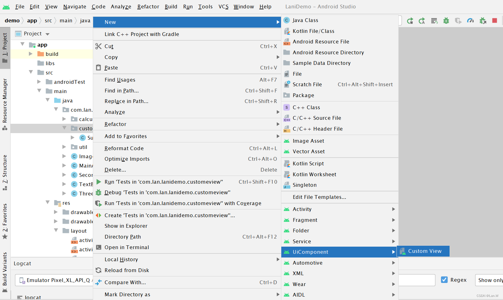 Android 自定义view 入门 案例_android studio自定义view-CSDN博客