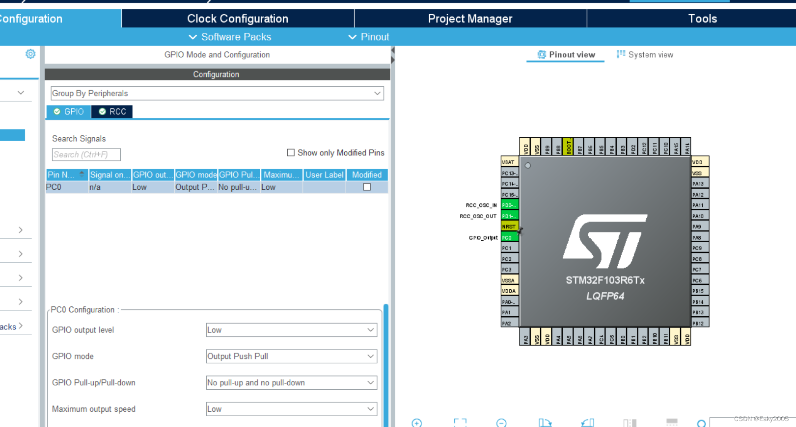 Stm32f103r6 Gpio翻转闪烁stm32f103翻转gpio Csdn博客