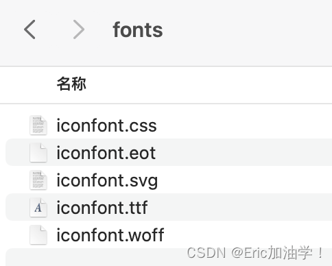 前端使用阿里iconfont引入字体图标_eot svg ttf 文件如何使用-CSDN博客