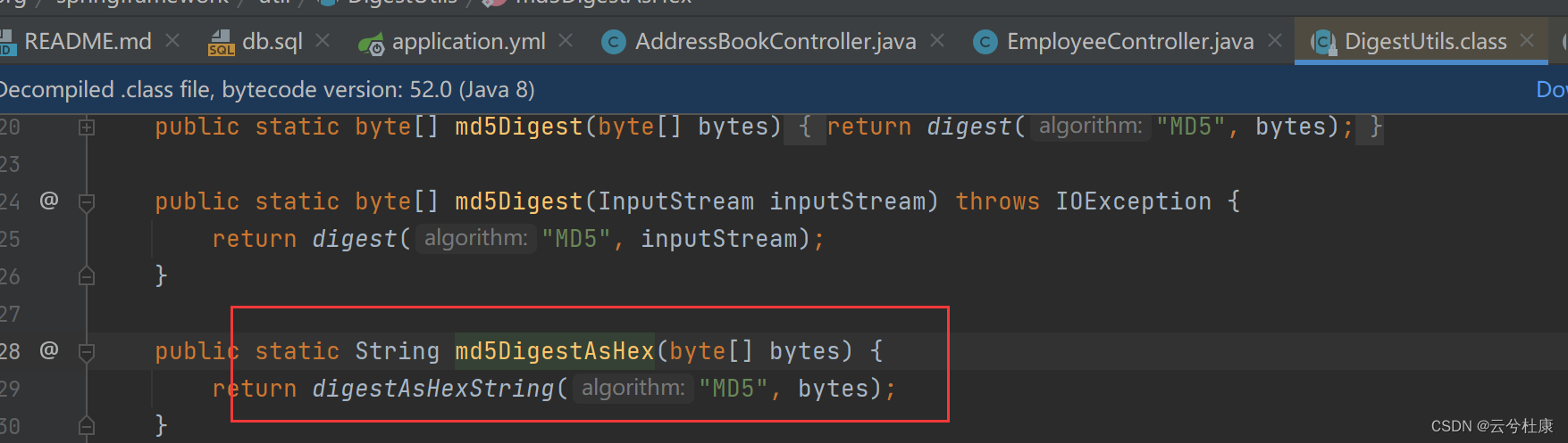 用户登录时md5加密源码解析_md5digestashex-CSDN博客