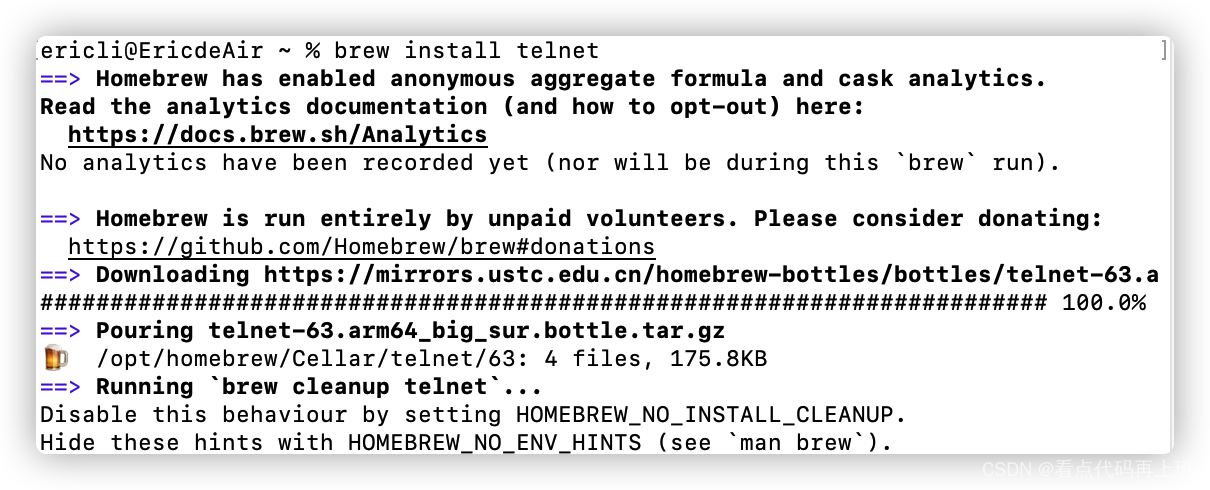 终于找到Mac M1成功安装telnet的方法，抓狂_mac m1安装telnet-CSDN博客