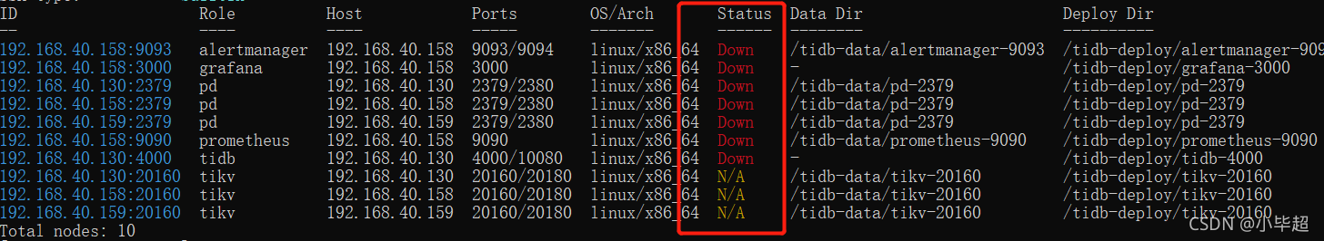 TIDB - 使用TIUP在线搭建TIDB集群_numactl not usable, bash: numactl: command not ...