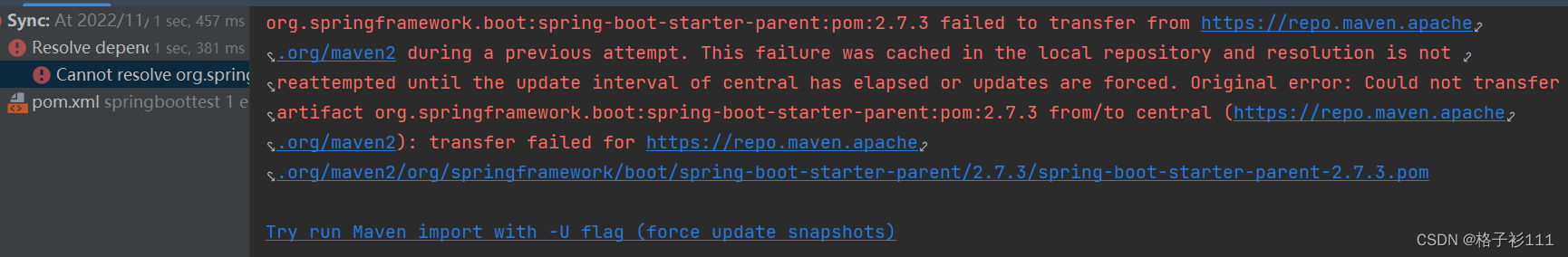 failed to transfer from https://repo.maven.apache.org/maven2错误解决-CSDN博客