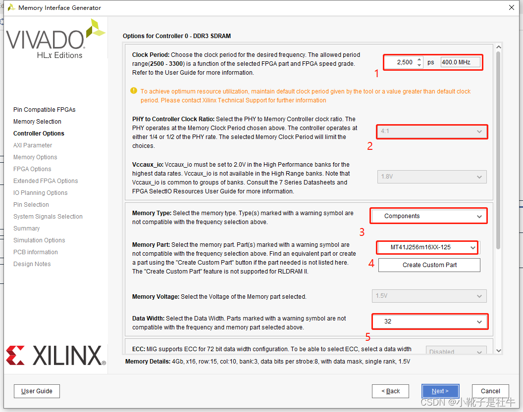 使用VIVADO中的MIG控制DDR3（AXI接口）四——MIG配置及DDR3读写测试_vivado测试axi4 的ip核_vivado仿真axi读写ddr-CSDN博客