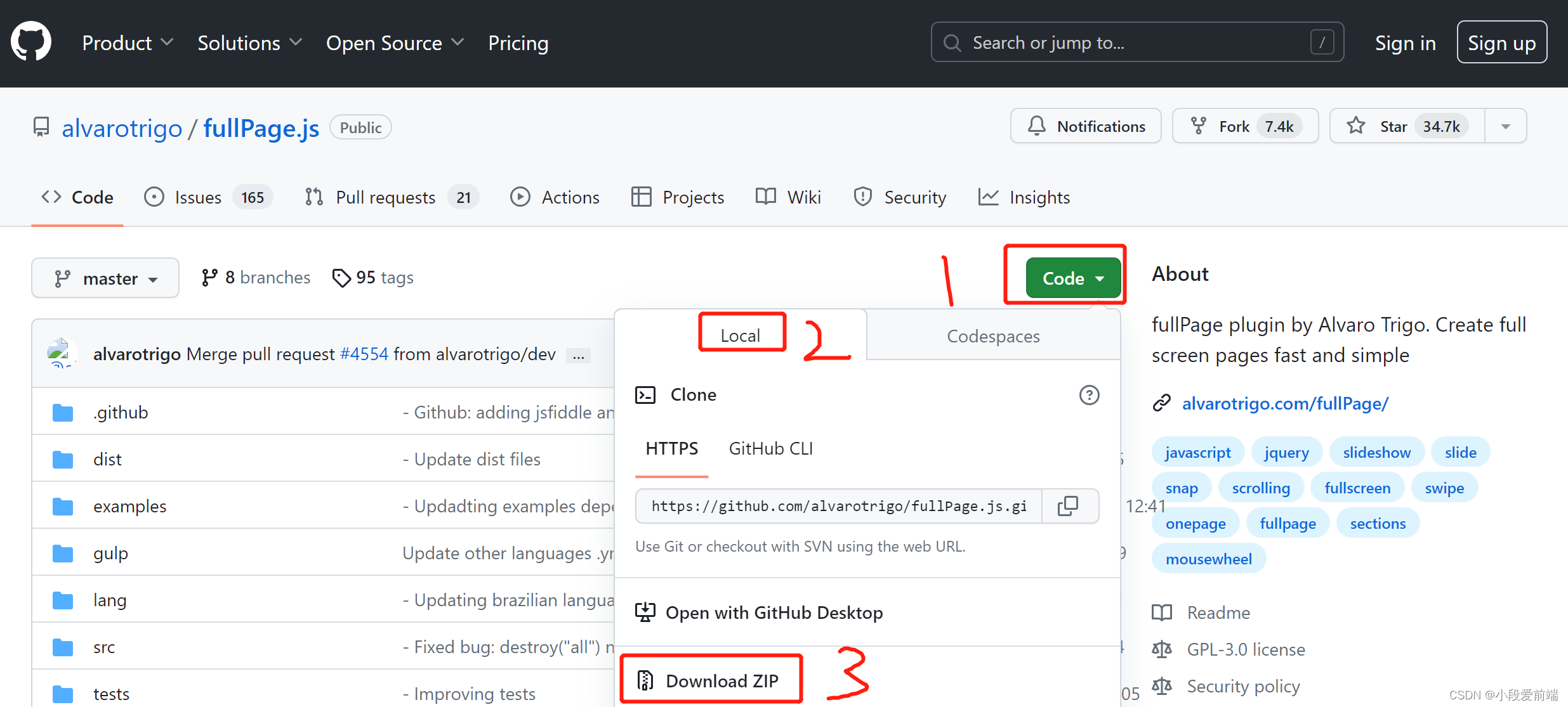 Jquery全屏滚动插件fullpagejs的使用jqueryfullpagejs Csdn博客