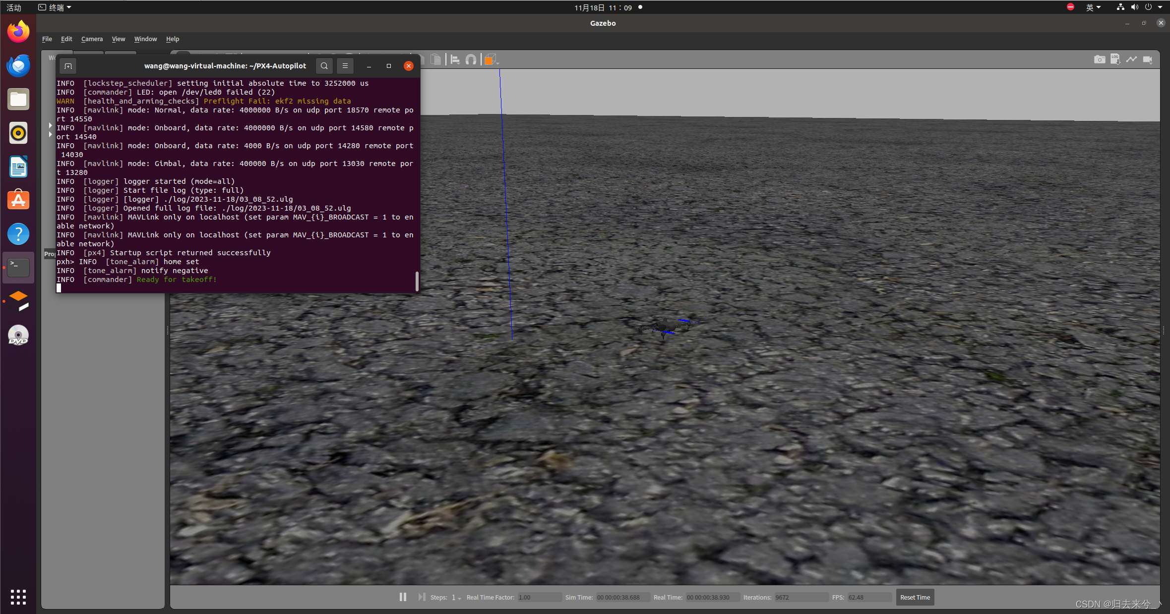 Ubuntu20.04安装ROS1+PX4+MAVROS+QGC_ubuntu20.04 qgc安装教程-CSDN博客