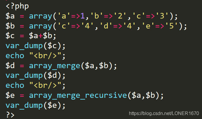 PHP合并数组的几种方式_php 合并对象数组-CSDN博客