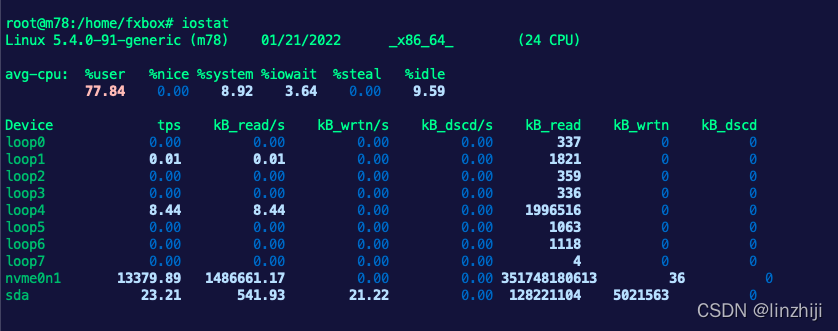ubuntu iostat命令-CSDN博客