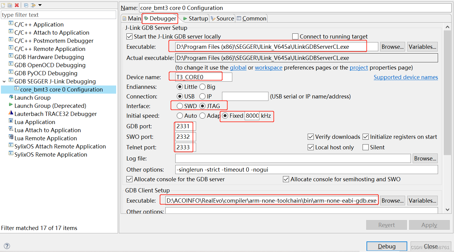 基于 ACOEGC_T3(PF) 搭建 JLink 调试环境_jlink多核调试-CSDN博客