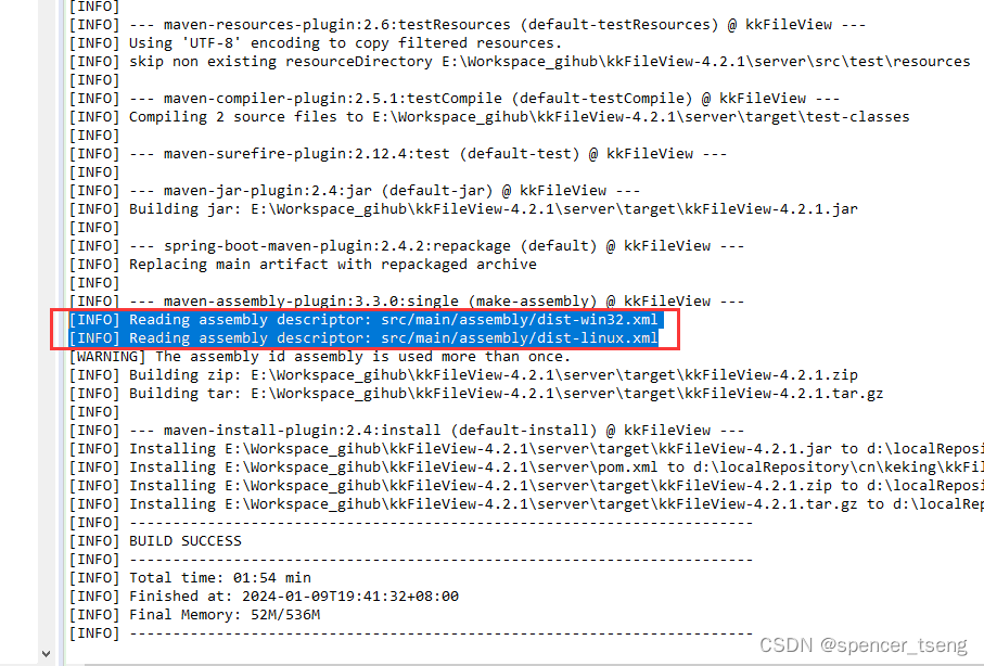 [WARNING] The assembly id assembly is used more than once._the assembly id make-assembly is used ...
