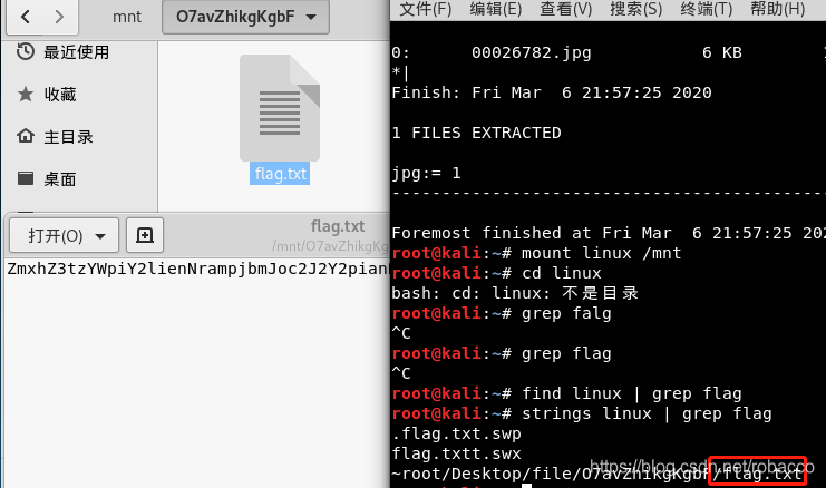 入门第五篇——ext3（Linux文件操作，base64）_ext": { "flag-CSDN博客