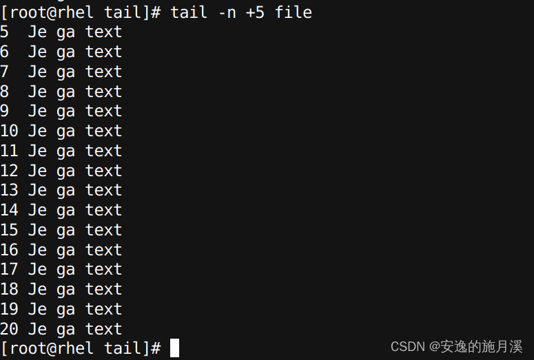 【linux】tail的基本使用_tail -n-CSDN博客