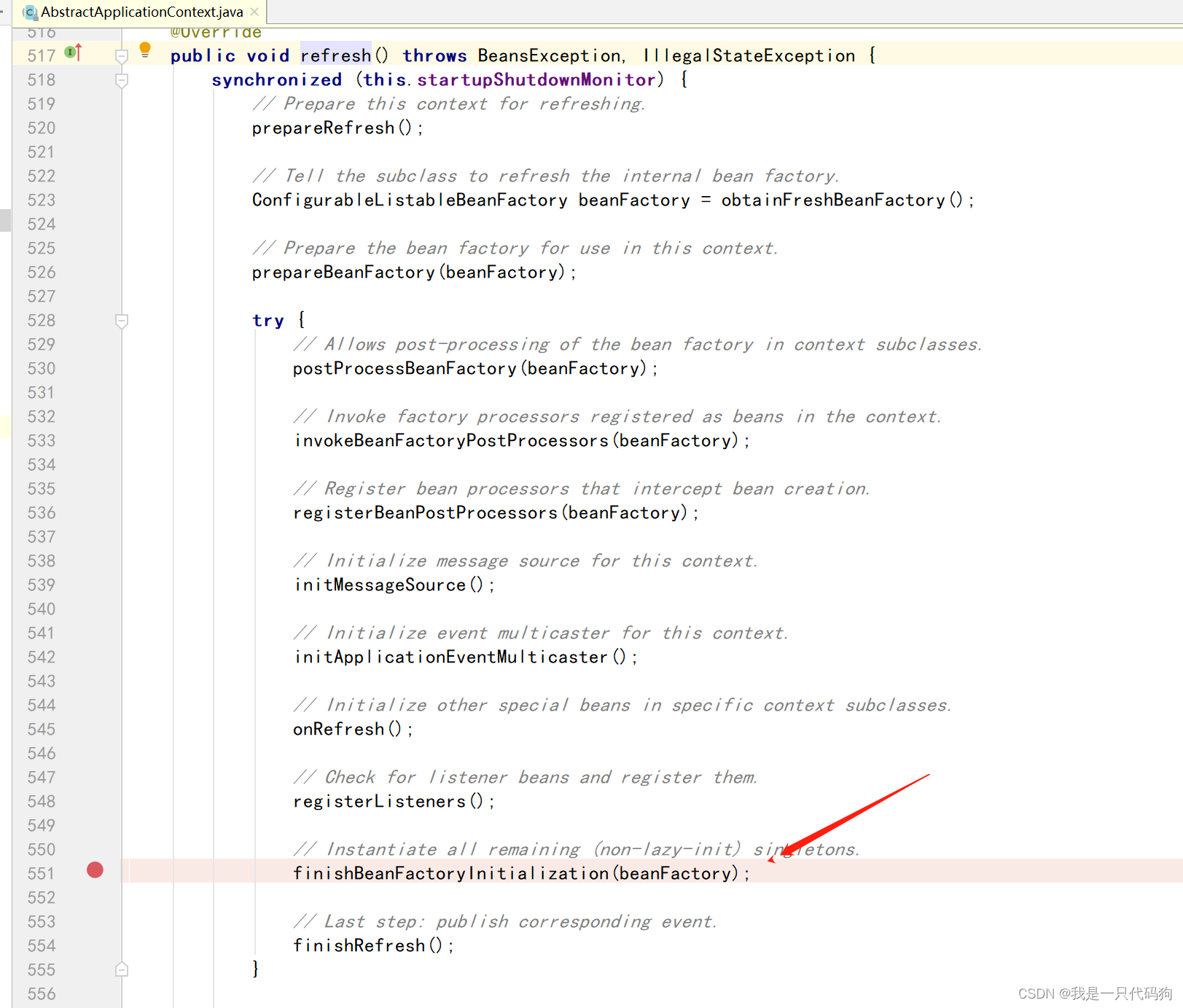 spring源码分析之finishBeanFactoryInitialization(beanFactory)_spring finishbeanfactoryinitialization ...