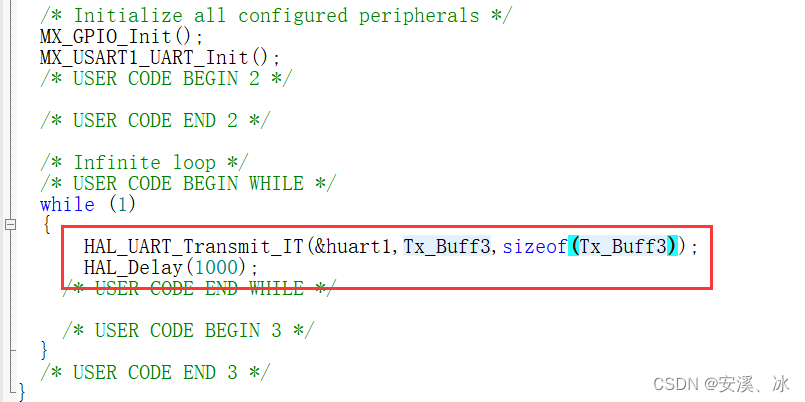 基于HAL库的STM32串口发送数据+串口重定向printf_hal库串口重定向-CSDN博客