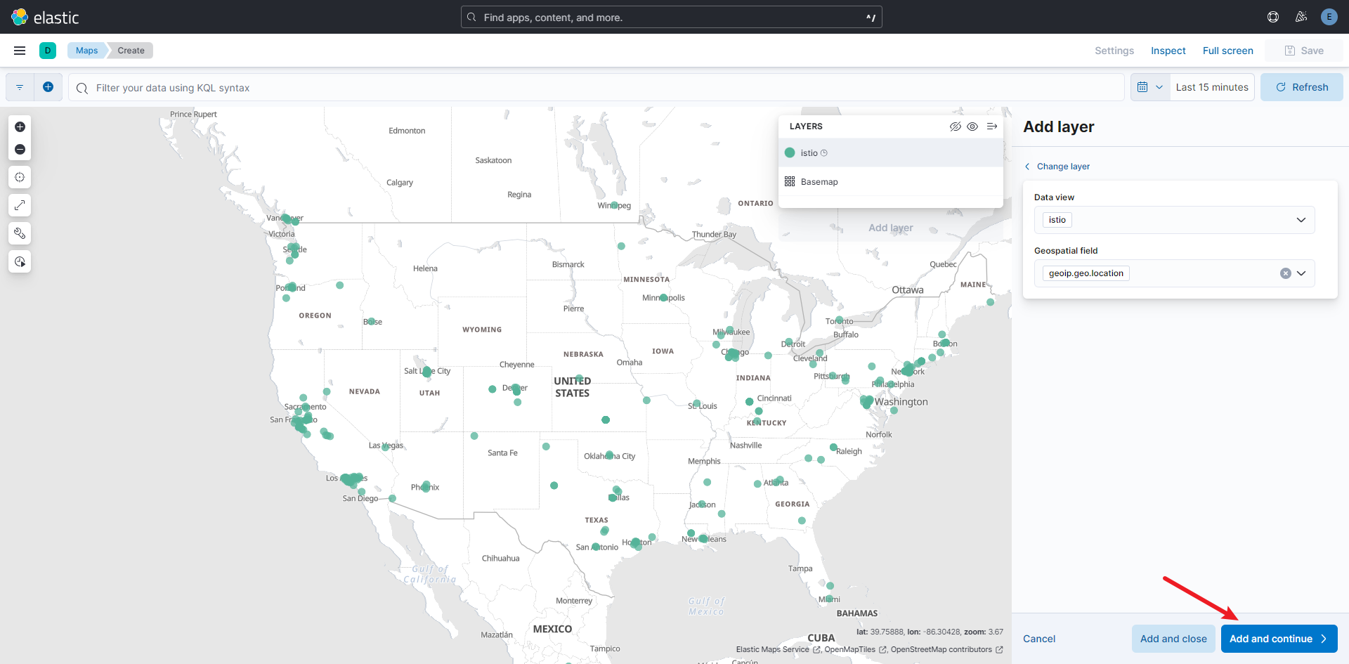 Kibana8.13配置Maps的Geoip/geo_point类型_kibana maps-CSDN博客