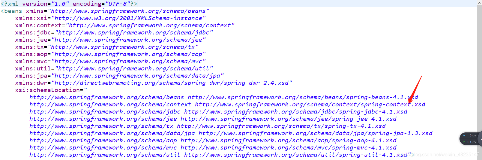 Eclipse中xml配置最上边报错Multiple annotations found at this line: - Referenced file contains errors ...