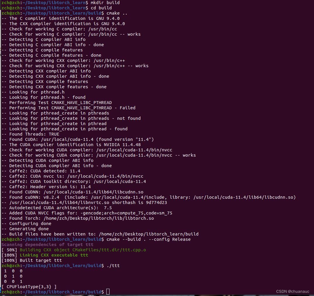 下载libtorch && 使用libtorch执行一个小demo_pre-cxx11 abi-CSDN博客