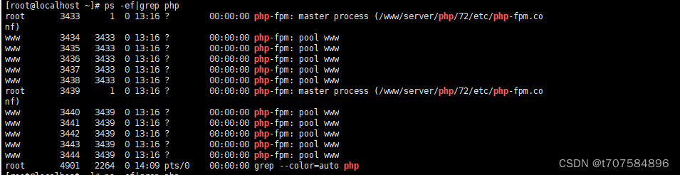 linux下查看php进程，开启php-fpm&杀死php进程_linux 启动php7-fpm-CSDN博客