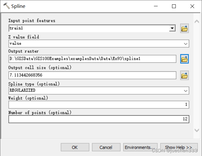 ArcGIS基础实验操作100例--实验93插值模型的精度分析_gis当中spline插值-CSDN博客