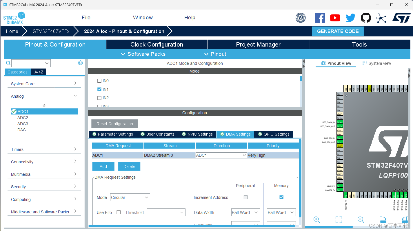STM32F407 hal库FFT_algobuild-CSDN博客