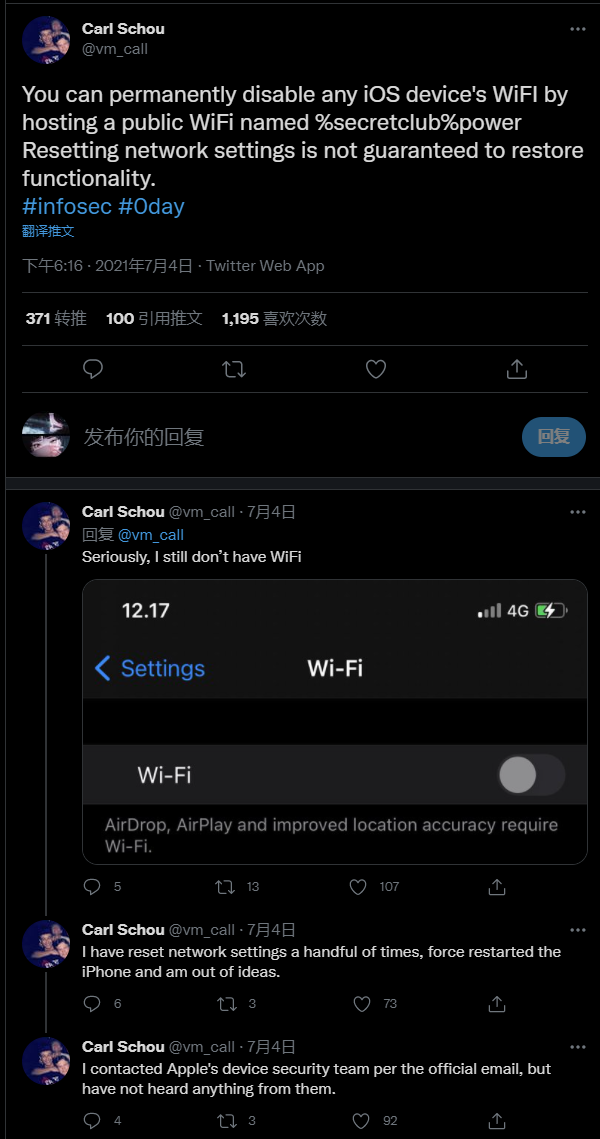 苹果 iPhone 再现 Wi-Fi 漏洞_%secretclub%power”的wi-fi,-CSDN博客