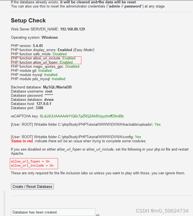 小白的学习记录--在win10+phpstudy2018环境下配置DVWA遇到的问题_windows phpstudy2018-CSDN博客